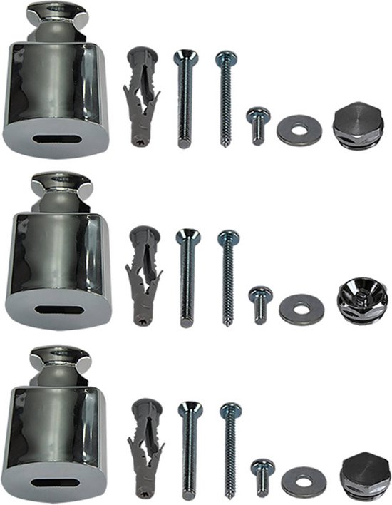 Saqu Calm bevestigingsset voor radiator chroom | bol