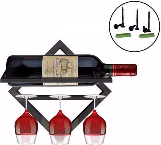 Xerolax Wijnrek Muur - Hangend - Wand - Wandmontage - Metaal ...