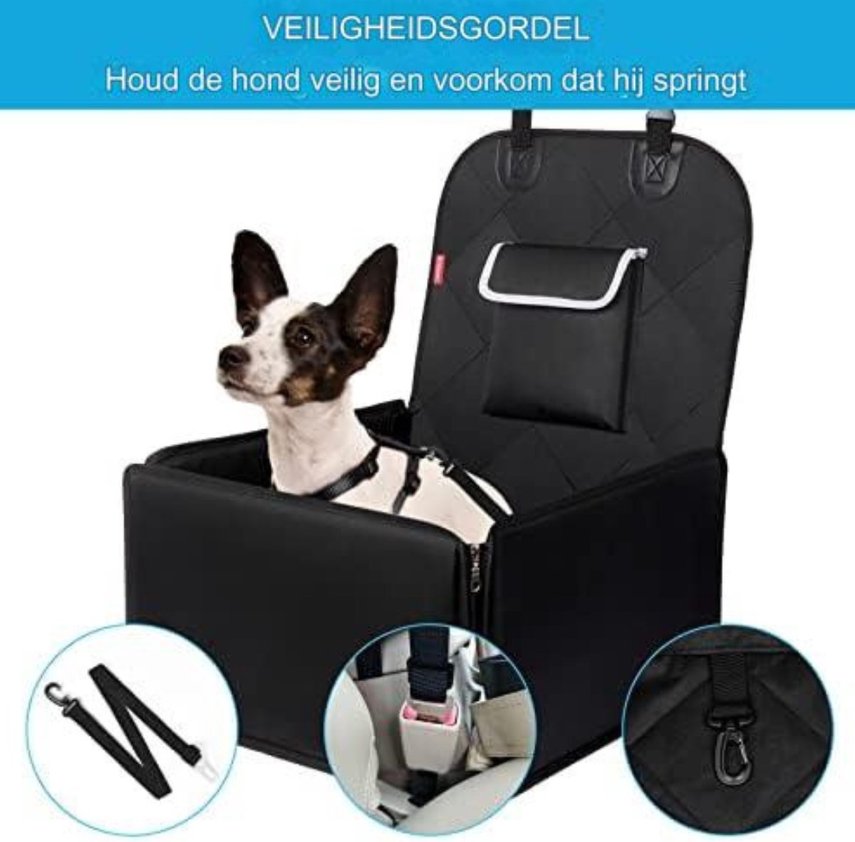 Hondenmand Auto Achterbank - Automand Hond - Kleine Middelgrote Monden ...
