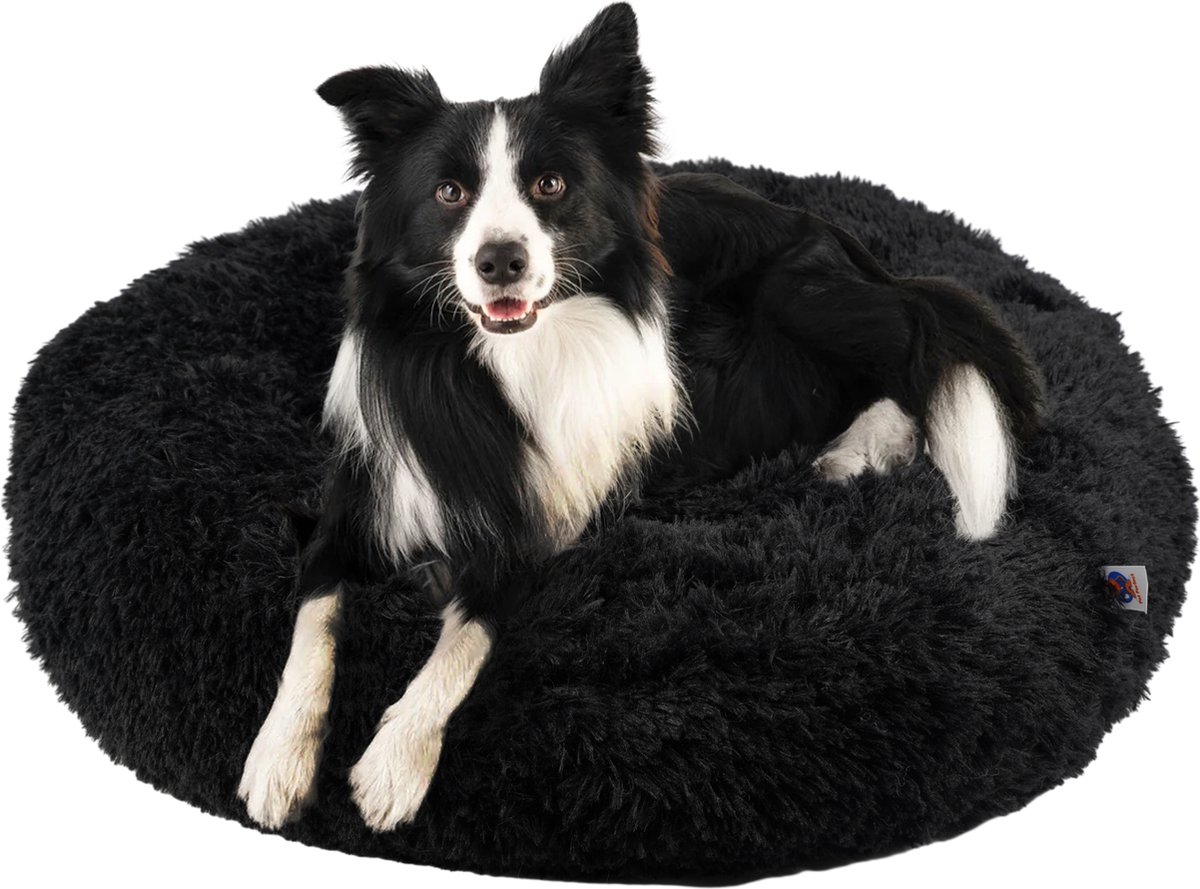 Pet Perfect Donut Hondenmand - 80cm - Fluffy Hondenkussen - Hondenbed ...