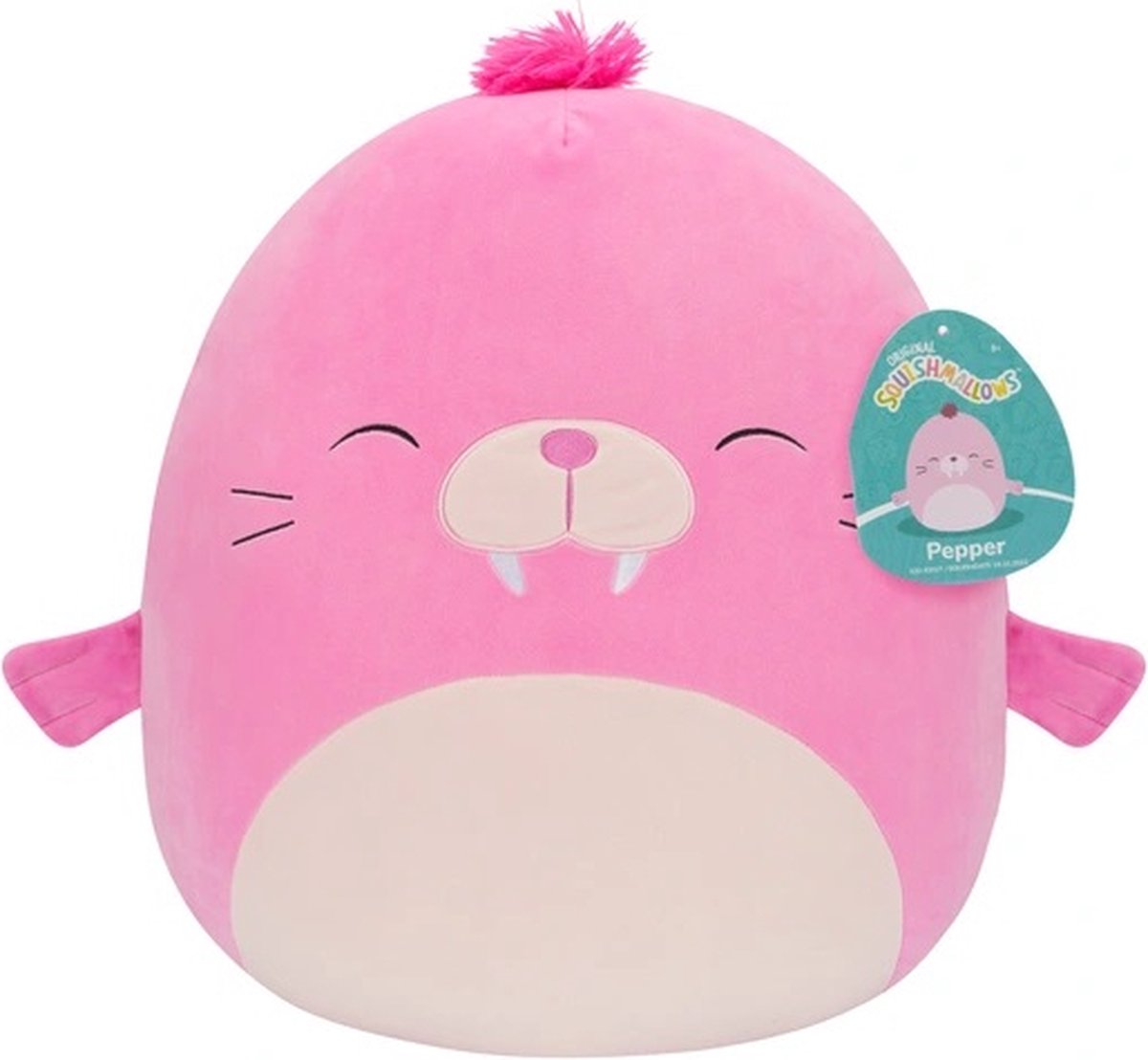 Squishmallow knuffel - 50CM - Pepper the Pink Walrus | bol