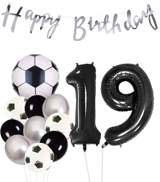 Cijfer Ballon 19 | Snoes Champions Voetbal Plus - Ballonnen Pakket ...