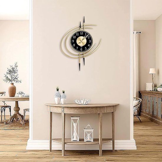 Wandklok stil zonder tikkende geluiden, groot, 54 cm, wandklok, modern ...