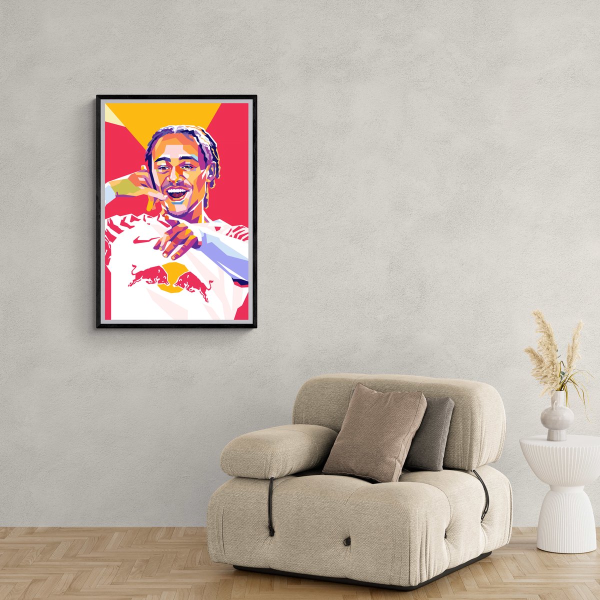 Xavi Simons Poster | Voetbal Affiche | Affiche Pop Art | RB Leipzig ...