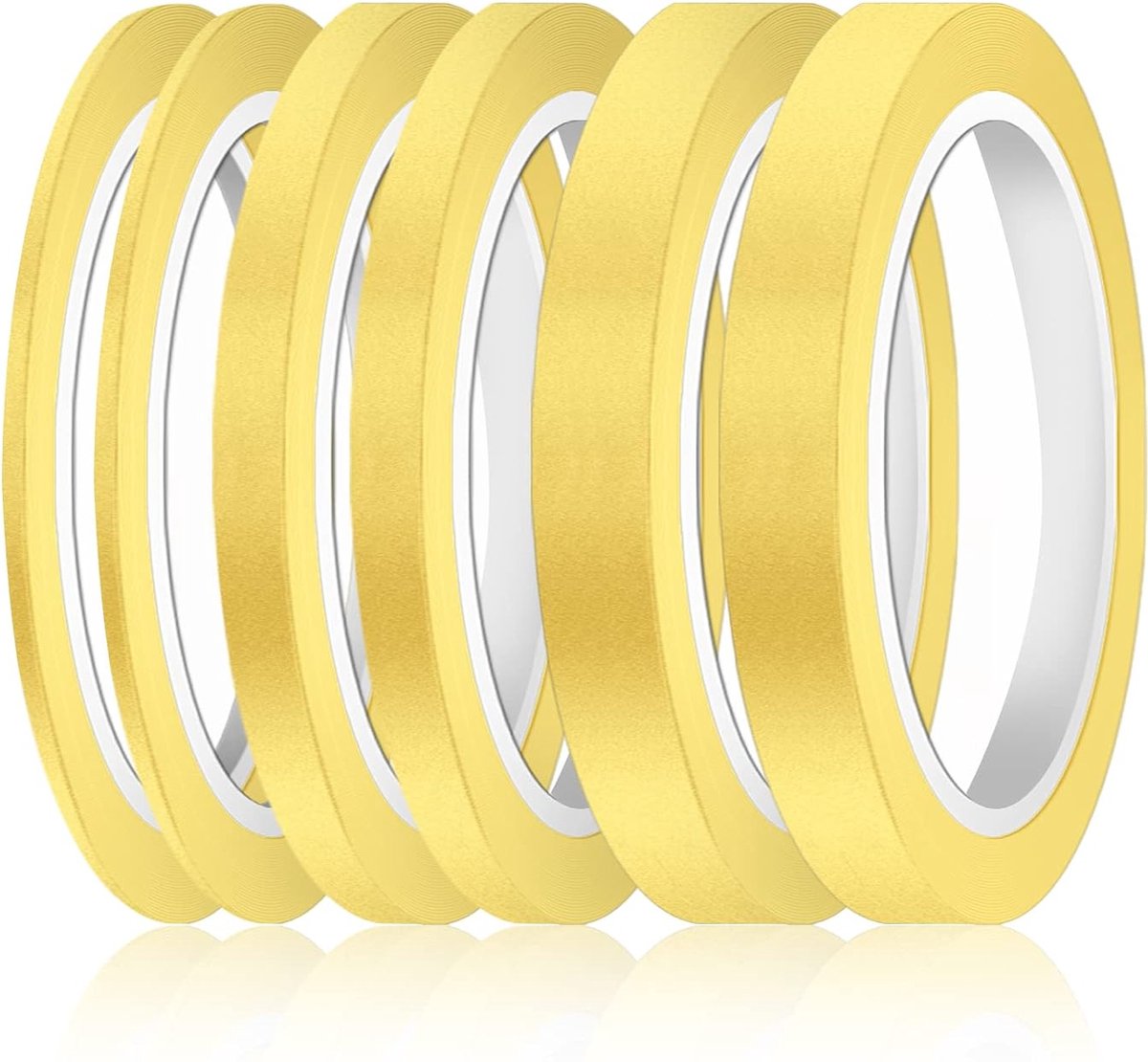 6 Rollen Fine Line Tapes, 3/6/12,6mm Brede Fijne Afplaktape Gekleurde ...