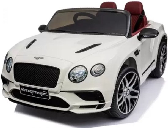 Kars Toys - Bentley Continental - Elektrische Kinderauto - Wit - 1,5/2 ...
