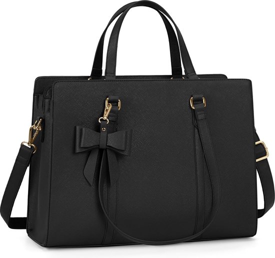 Handtas Dames Shopper Dames Grote Zwarte Tas Dames Laptoptas 15,6 Inch ...