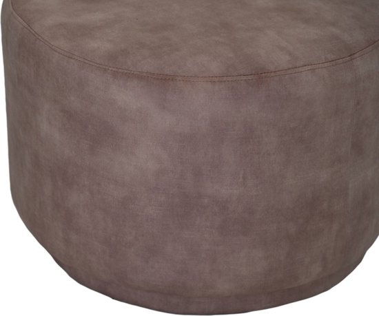 Bolton Poef - 55x55x40 - Lever - Velours - poef rond velvet, zitzak ...