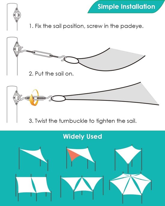 Awning Attachment Awning Accessory Stainless Steel 316 Stainless Steel ...