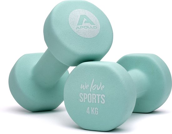 Apollo Halterset | Fitnesshalters 2x 4kg | Dumbbells voor Vrouwen ...