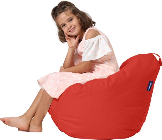 Kids Pear Zitzak, Kinder Zitzakken,Waterafstotend,Rood,Kinderzetel ...