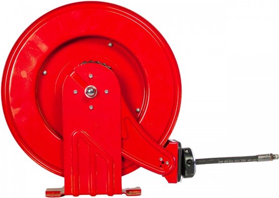 Haspel perslucht en water 15 m Ø 1/2 160 bar Gepoederlakt staal met ...