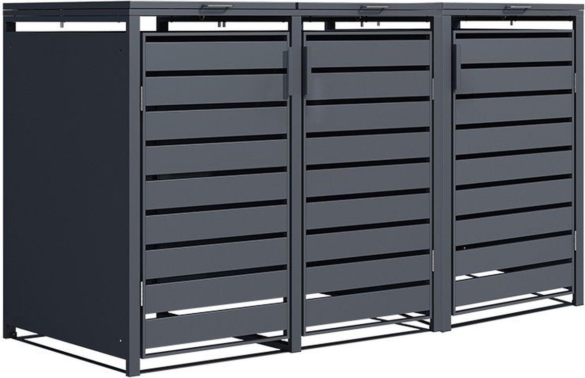 IVOL Containerombouw - 3 containers - Kliko ombouw - Antraciet ...