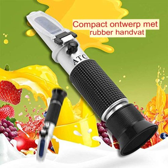 Refractometer - Alcoholmeter - Zoutmeter - Refractometer Suiker | bol
