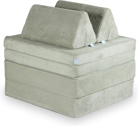 XXL Modulaire bank - Speelsofa- Rib velvet- Grey Corduroy Grey | bol