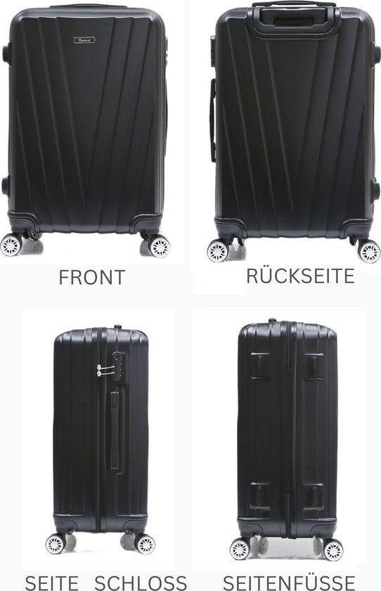 Travelsuitcase - Koffer Road Reiskoffer met cijferslot - Reiskoffer op ...