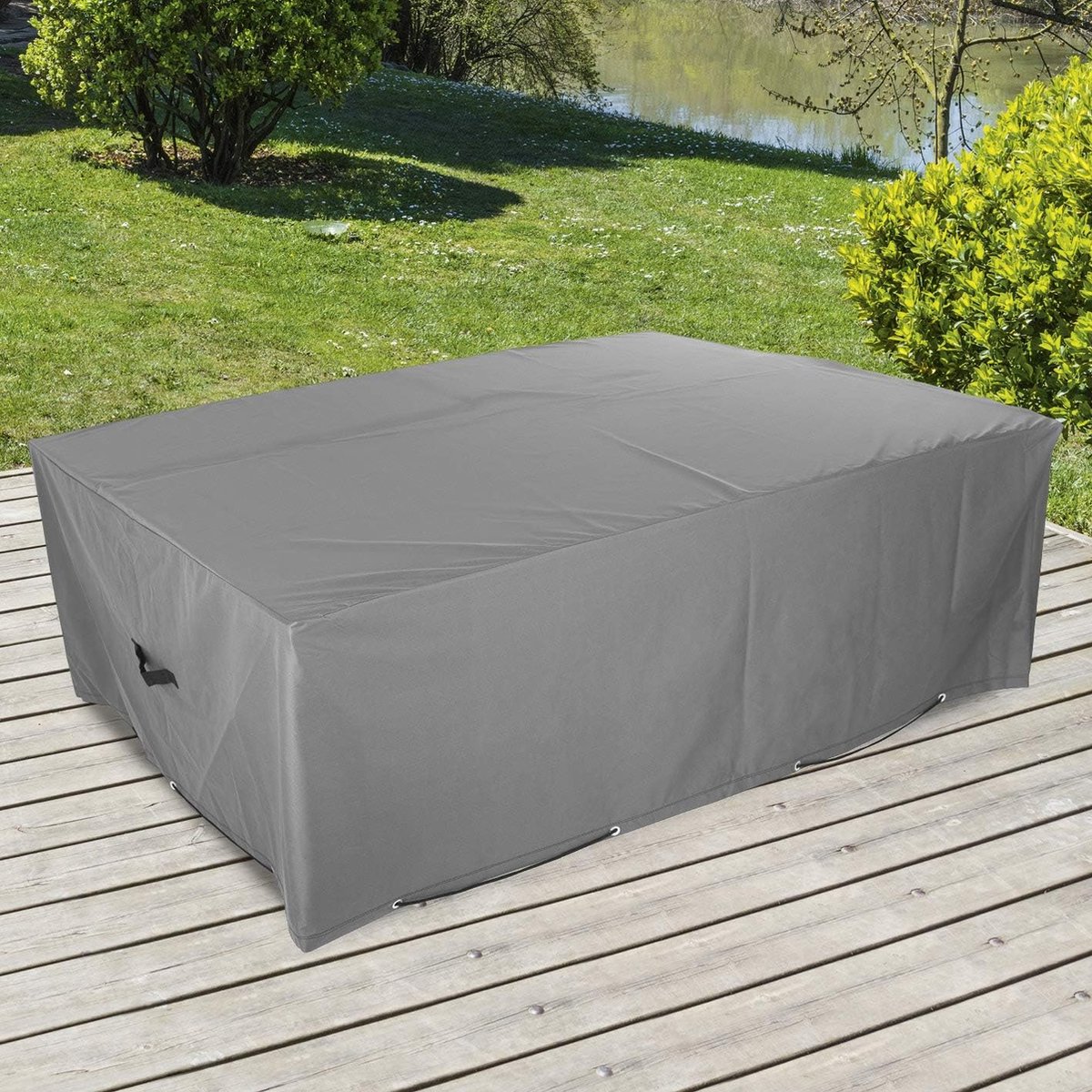 Tuinmeubelhoes met trekkoord | Weer- en UV-bestendig | incl. opbergtas | ca. 200 x 160... | bol.com