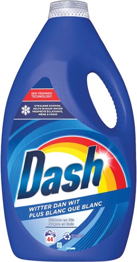 Dash Regular Witter dan Wit (4 x 2,2L) | bol