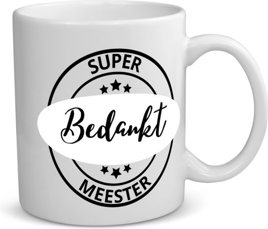 Akyol - super bedankt meester koffiemok - theemok - Meester - een ...