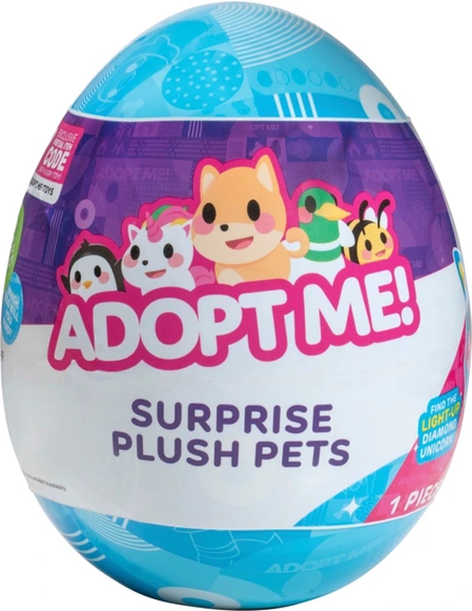 Adopt Me! Surprise Plush Pets Series 1 (Incl. DLC Code)(ROBLOX) | bol