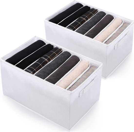 Kledingkast Organisator 7 Raster Opbergdozen Lade Organisator, Set van ...
