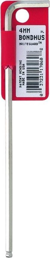Bondhus Haakse inbussleutel lang Kogelkop BriteGuard | bol