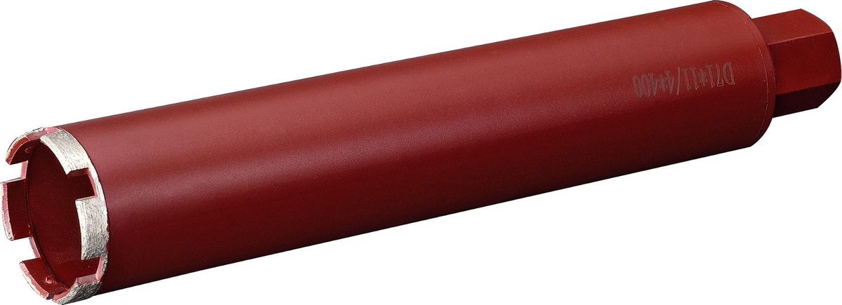 Diamantboor boorbit diamantkernboor Ø 71x400 mm rood | bol.com