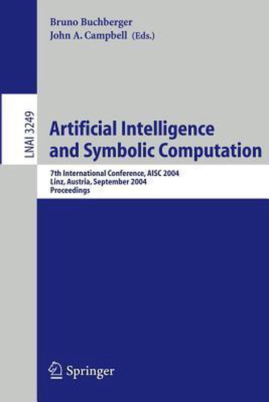 Artificial Intelligence and Symbolic Computation | 9783540232124 | B ...
