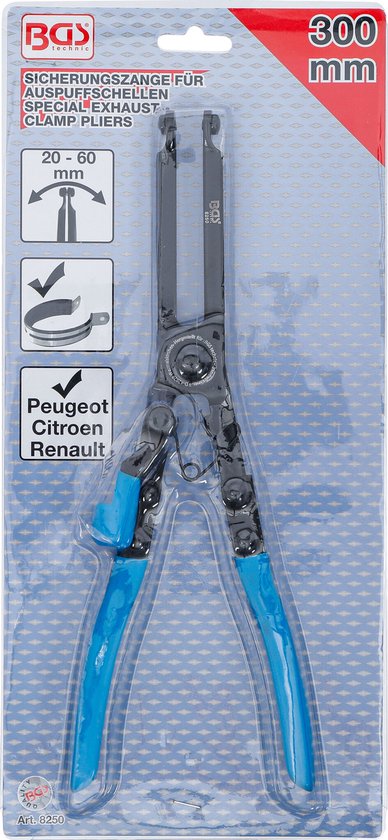 BGS Borgtang voor uitlaatklemmen 305 mm | bol