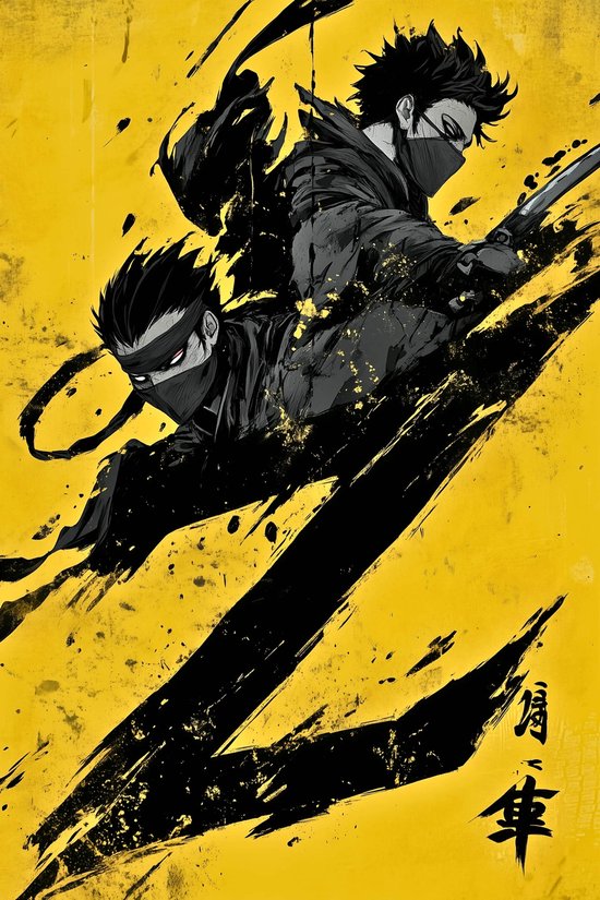 Ninja Poster | Anime Poster | Tekst Poster | Vechtkunst Poster ...