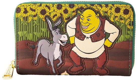 Loungefly Dreamworks by Loungefly Wallet Shrek & Donkey Sunflower Field ...