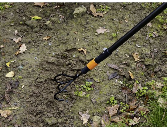 Fiskars Quikfit Hark - Tuingereedschap - Onkruidverwijderaars - Drietand Hark van... | bol