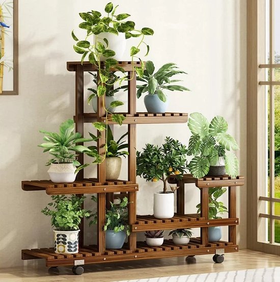 Enkilight- Plantenrek- Plantenrek binnen- Plantenladder- Plantentafel ...