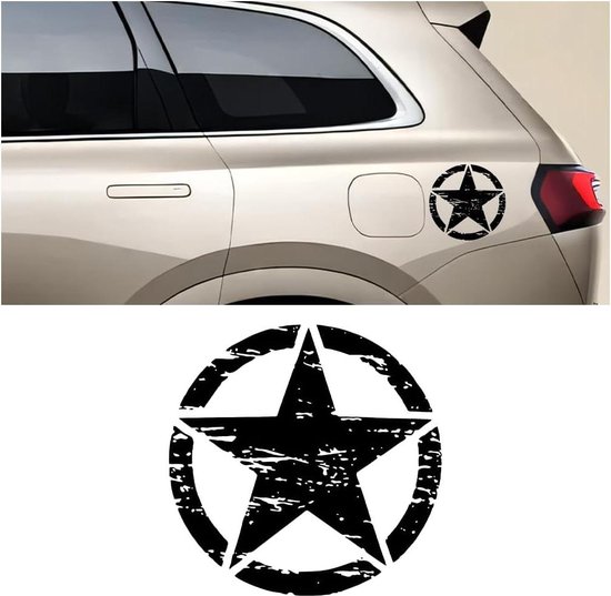 Ster sticker leger - Militaire ster stickers voor auto - Leger tuning ...