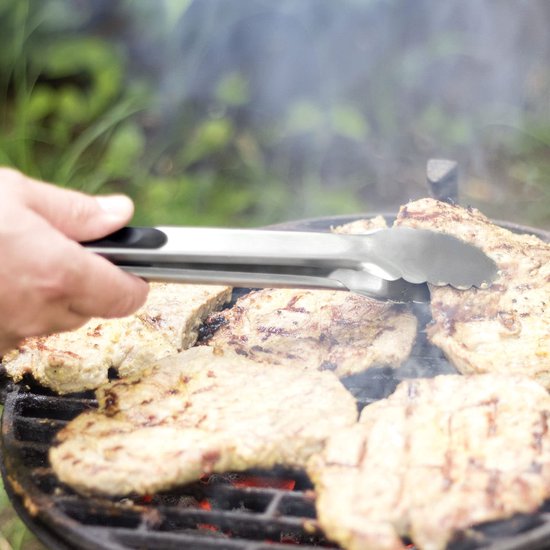Premium Barbecustang Keukentang Universele tang van roestvrij staal met ...