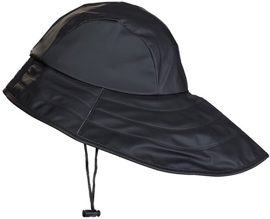 Zwarte SoftSkin zuidwester / regenhoed van BMS M | bol