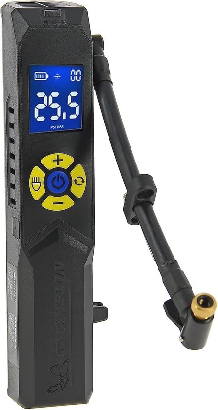 Draadloze Mini-Compressor met Digitale Manometer - 10 Bar | bol