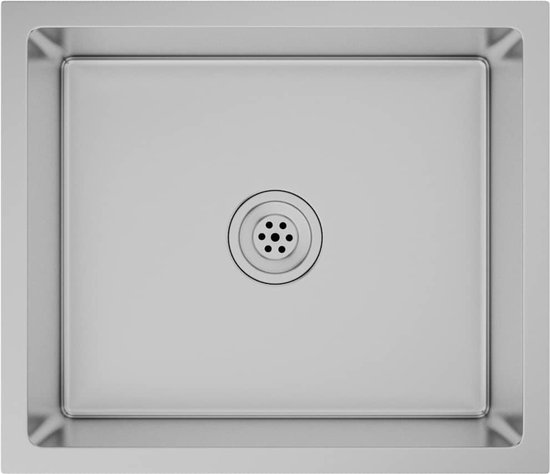 Handgemaakte roestvrijstalen gootsteen zilver Spoelbak - Inox Spoelbak ...