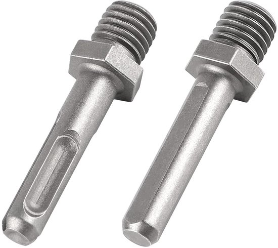 2-delige adapter voor diamant tegelboor - M14 op SDS Plus/driehoekige ...
