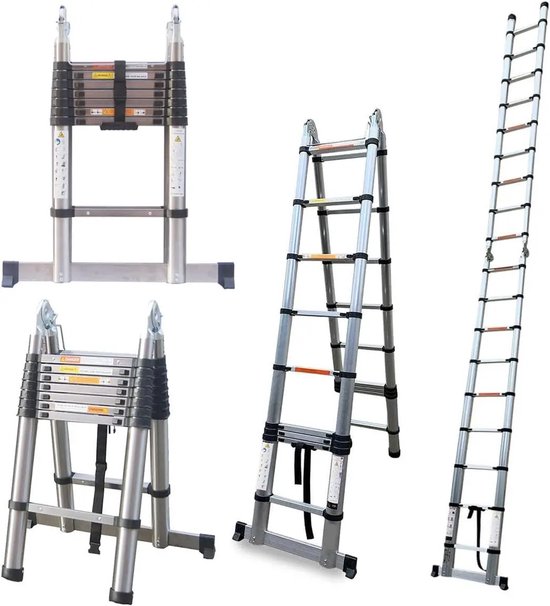 CS® - Telescopische ladder – Telescoopladder aluminium – Maximale ...