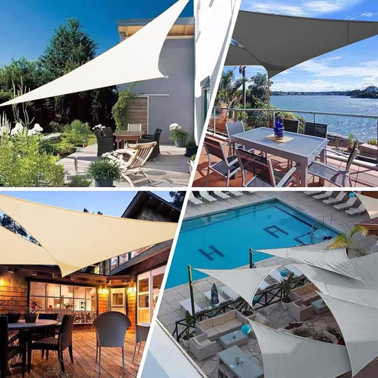 Goodivery ® Rechthoekig zonnezeil, uv-bescherming, waterdicht, voor ...
