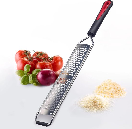 Rasp - Grof en fijn - Voor efficiënt raspen - 1 stuk - Zwart/Rood ...