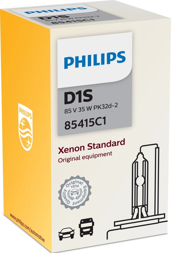 Philips Xenon standaard D1S Xenon lamp hoogwaardige OEM-vervanging ...