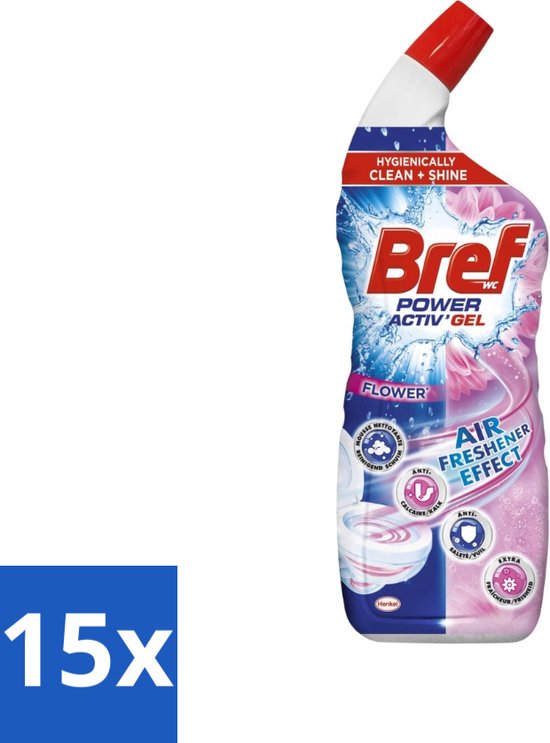 Bref WC - Power Active Gel Air Freshener Effect - Flower 700ml ...