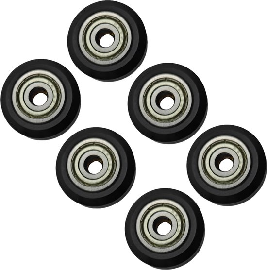 3Dvoordeel.nl Creality V-Slot wheels - 3D Printer D-type poelie - 6 ...