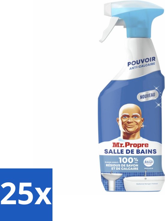 Mr. Proper - Badkamerreiniger Spray - Anti-Kalk - Febreze Freshness - 500 ml -... | bol