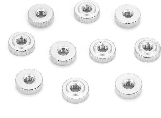 Nurled Thumb Moeren 10 stuks GB807 M3 M4 M5 M6 M8 M10 - greepmoer ...