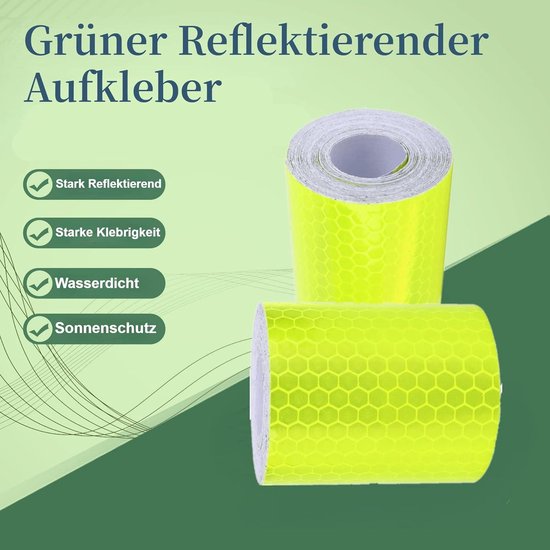 Reflecterende Tape - Geel Groen - Veiligheidstape - Nood Voertuig ...