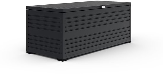 Orion Sit & Store aluminium opbergbox - 1050L - Antraciet - weer- en vorstbestendig -... | bol