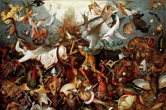 Pieter Bruegel the Elder - The Fall of the Rebel Angels - De val van de ...